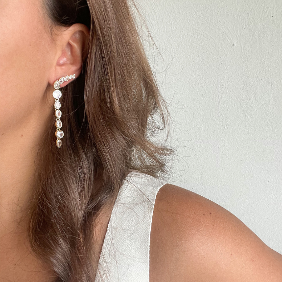 Multi Stone Duster Earrings – Nikki E. Designs